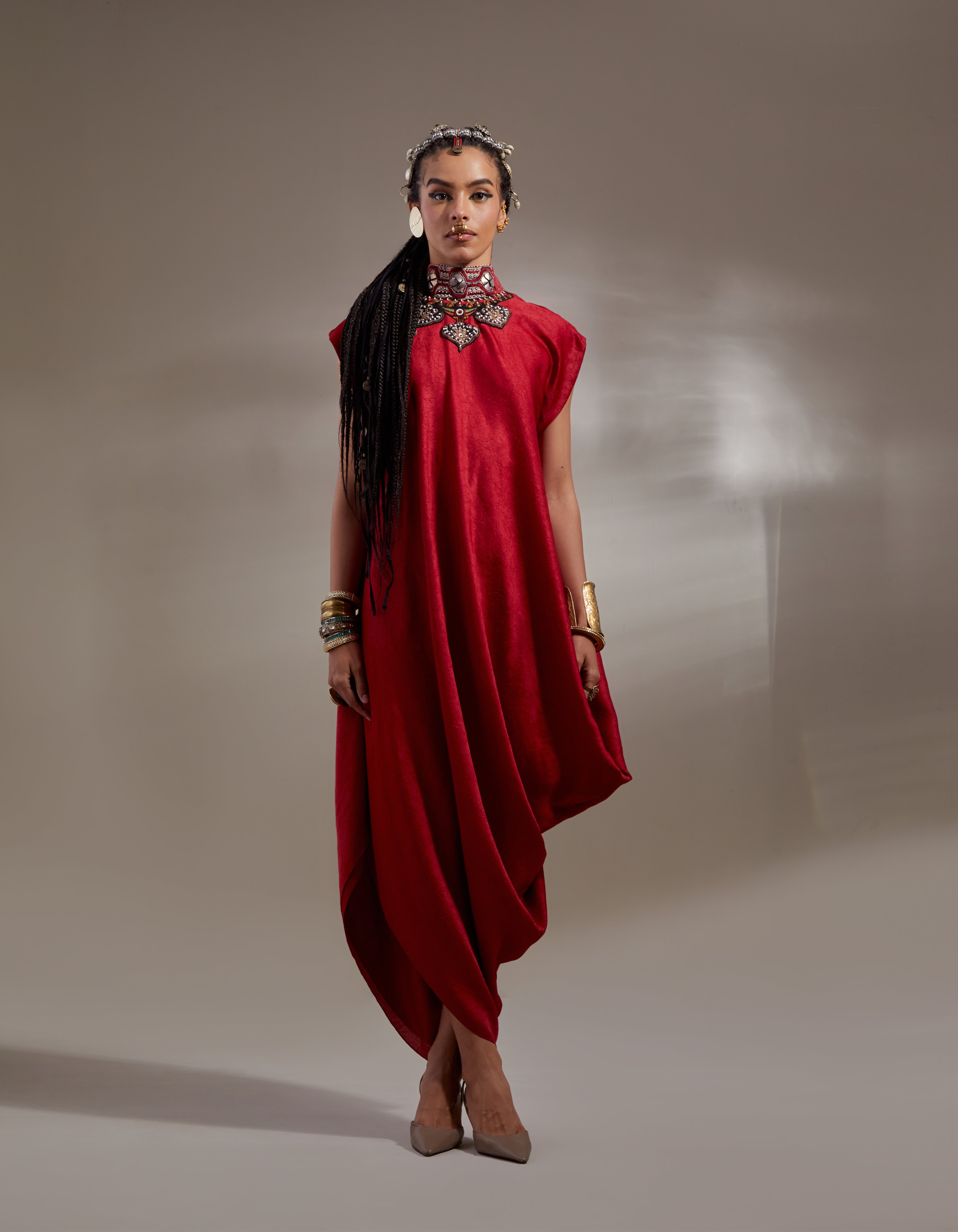 RASA DROP SHOULDER DRESS – Aseem Design Studio